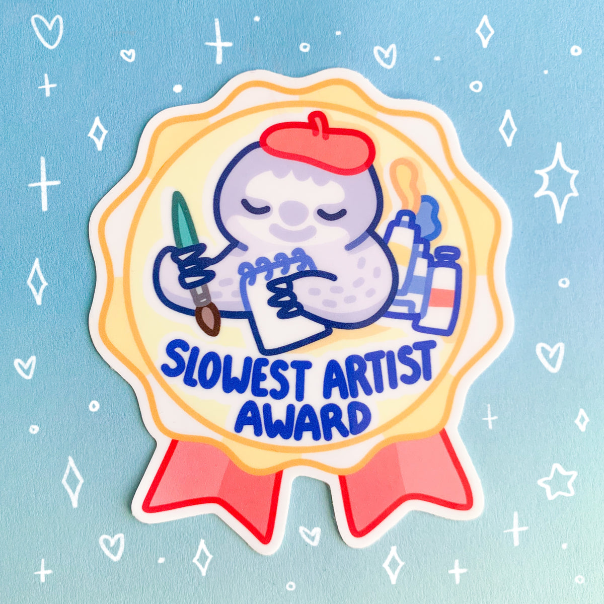 Slowest Artist Award Glossy Waterproof Sticker – Starmint Art