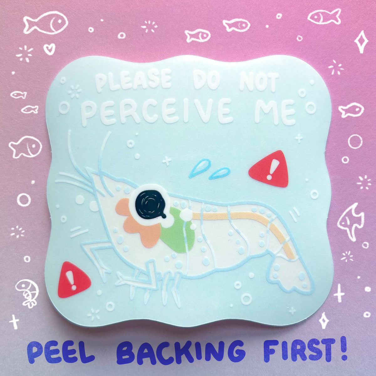 Do Not Perceive Me Clear Waterproof Vinyl Sticker – Starmint Art