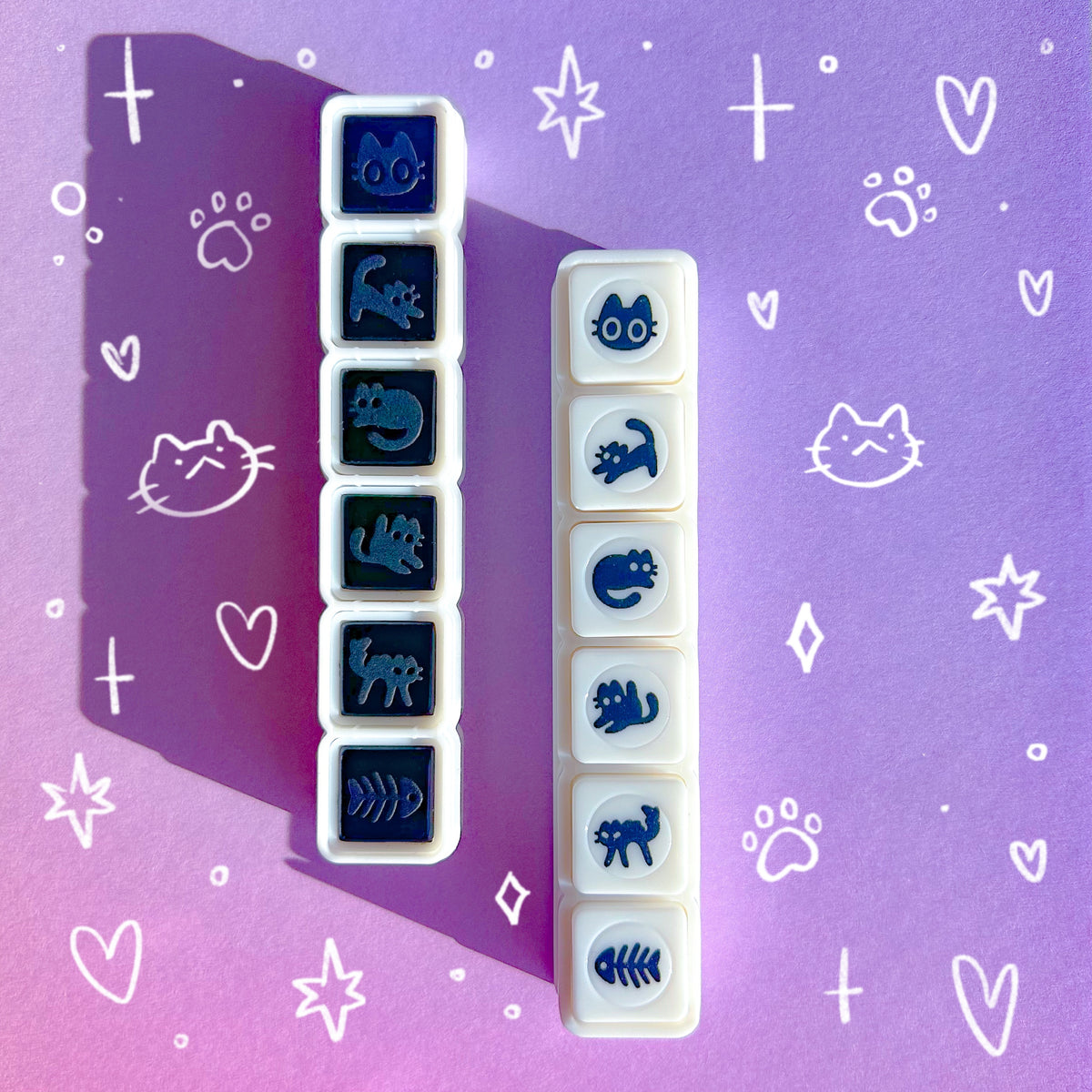 Void Cat Stamp Pre-Inked Stamp Set – Starmint Art